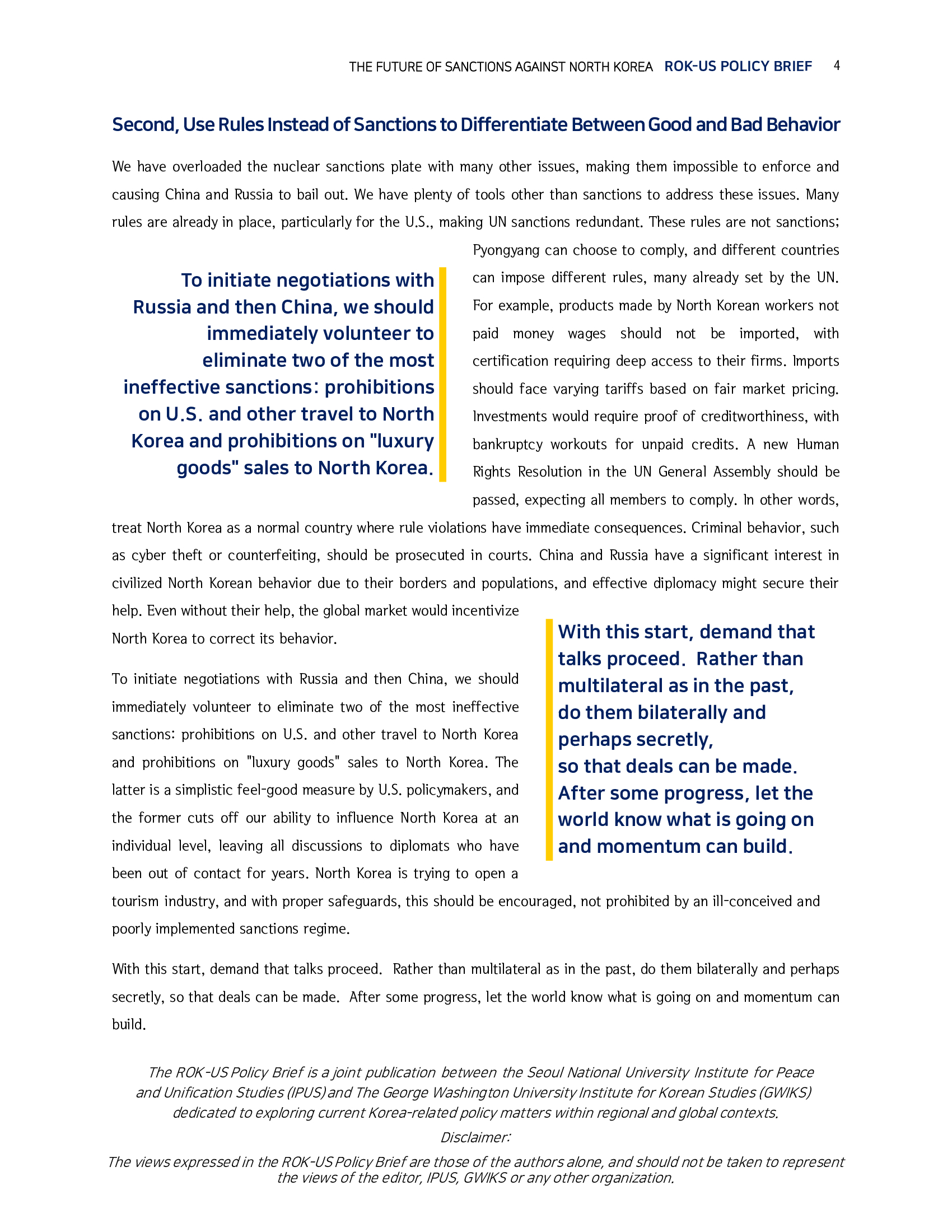 IPUS - ROK-US POLICY BRIEF (2024.07) "The Future of Sanctions against ...